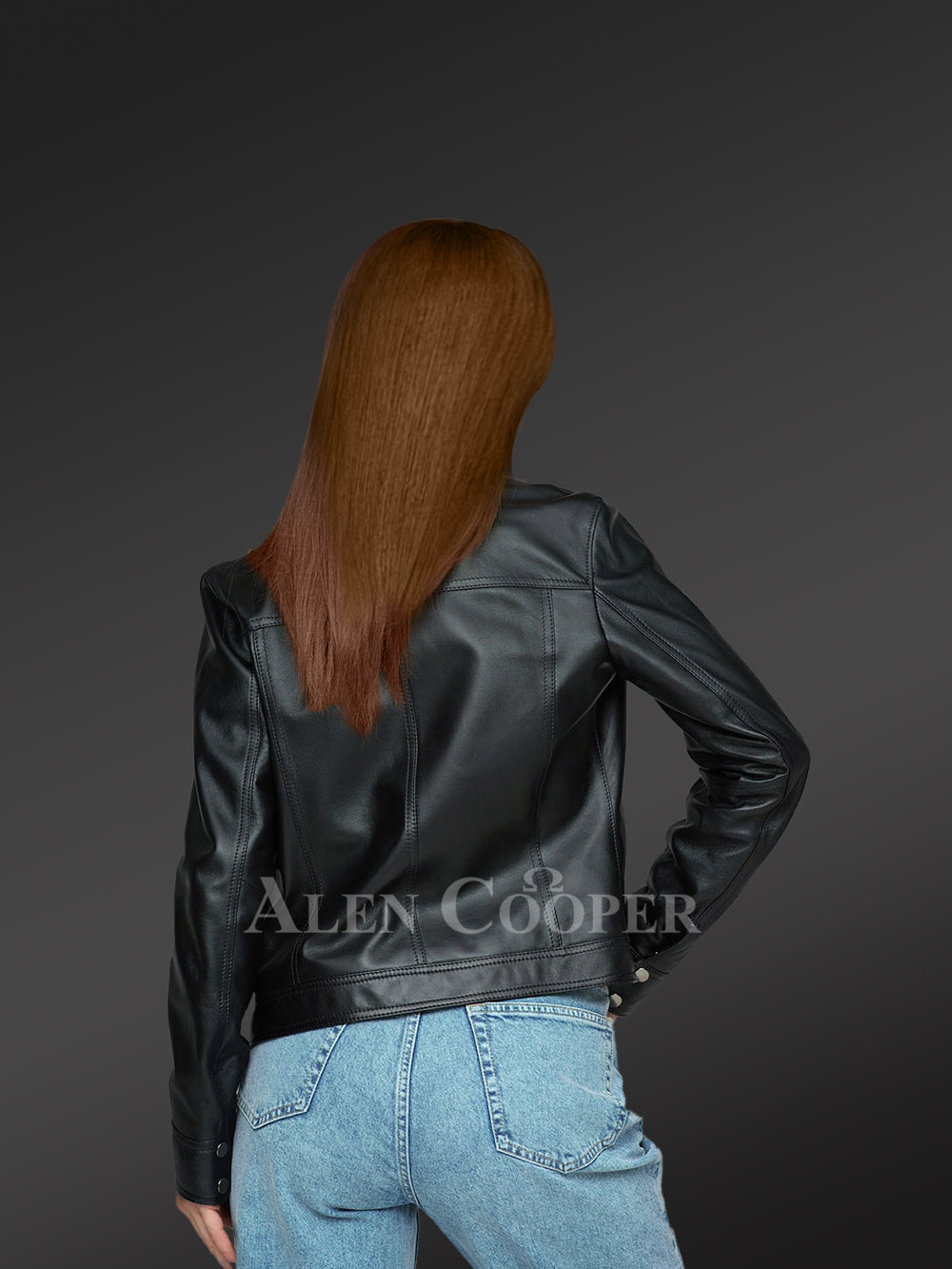 Genuine Leather Jackets in Black for Women